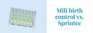 Mili Birth Control Vs Sprintec: Learn The Differences - Pandia Health